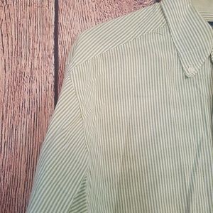 NATURAL LIFE | Shirts | Natural Life Green White Stripe Shirt Size M ...